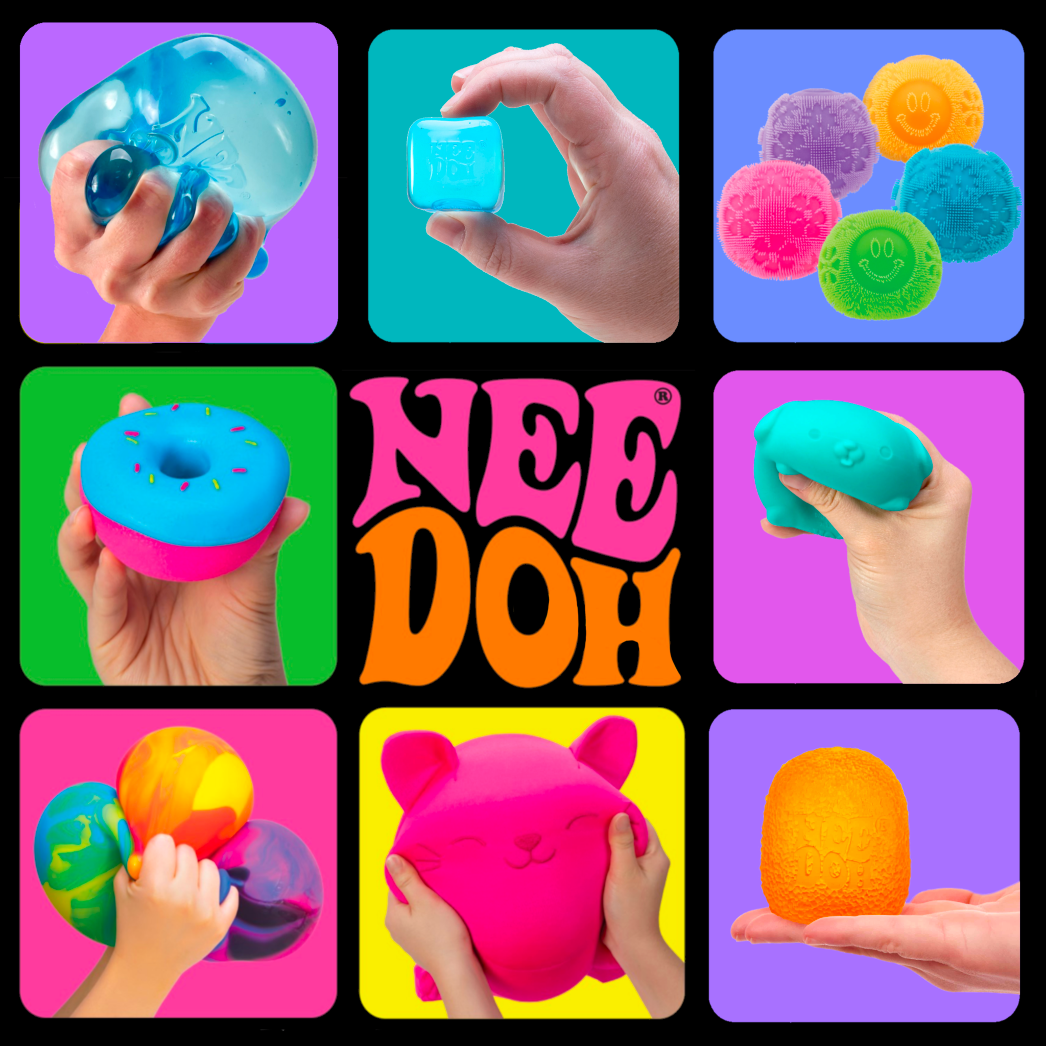 Needoh Squishy Fidget Toys – Shop Stress Balls & Fidget Fun – Jukupop